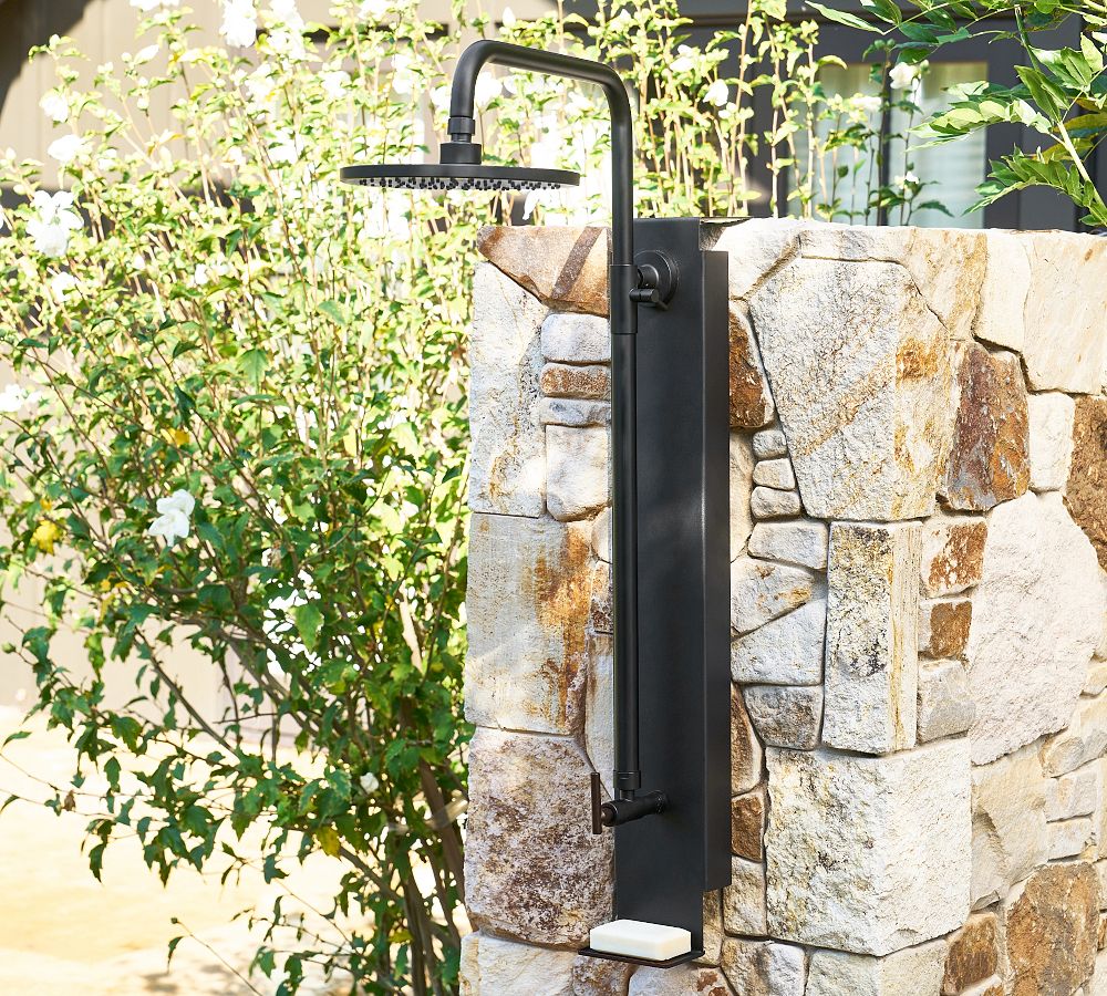 Malibu Metal Outdoor Wall Shower | Pottery Barn
