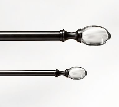 Open Box: Antique Bronze Glass Oval Finial - Set of 2 | Pottery Barn