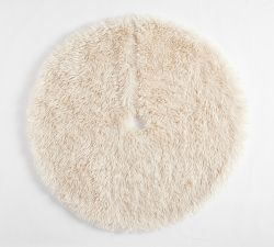 Luxe Faux Fur Tree Skirt | Pottery Barn