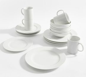 Classic Rim 16-Piece Dinnerware Set | Pottery Barn
