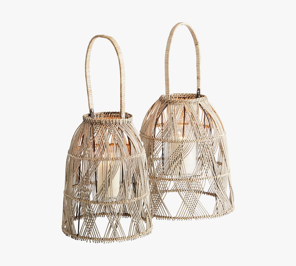 Amerena Rattan Lantern | Pottery Barn
