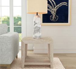 Travis Reclaimed Wood End Table (24") | Pottery Barn