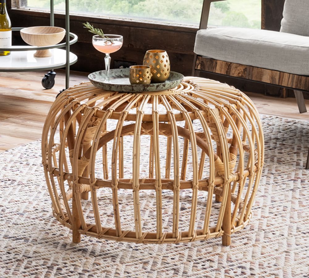 Rattan Accent Table | Pottery Barn