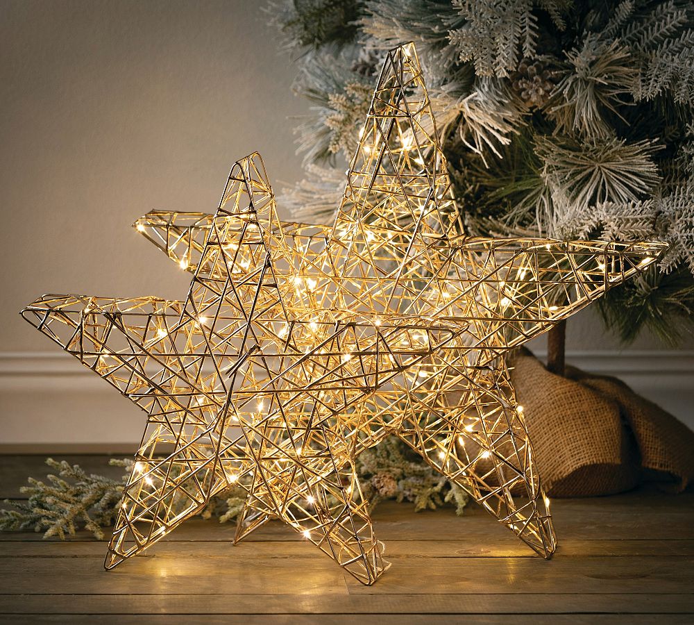 Outdoor Starry Night Stars, Set of 2 | Pottery Barn