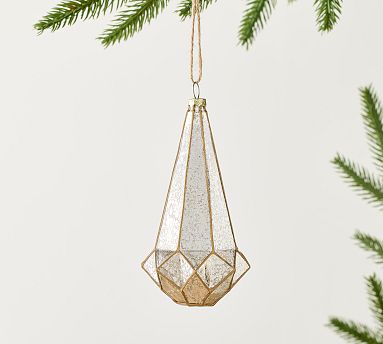 Mercury Geometric Finial Ornament | Pottery Barn