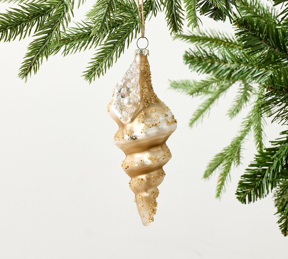 Sparkly Shell Ornament | Pottery Barn