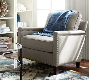 Tyler Square Arm Chair | Pottery Barn