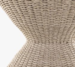Encinitas Wicker Petite Outdoor Dining Chair | Pottery Barn
