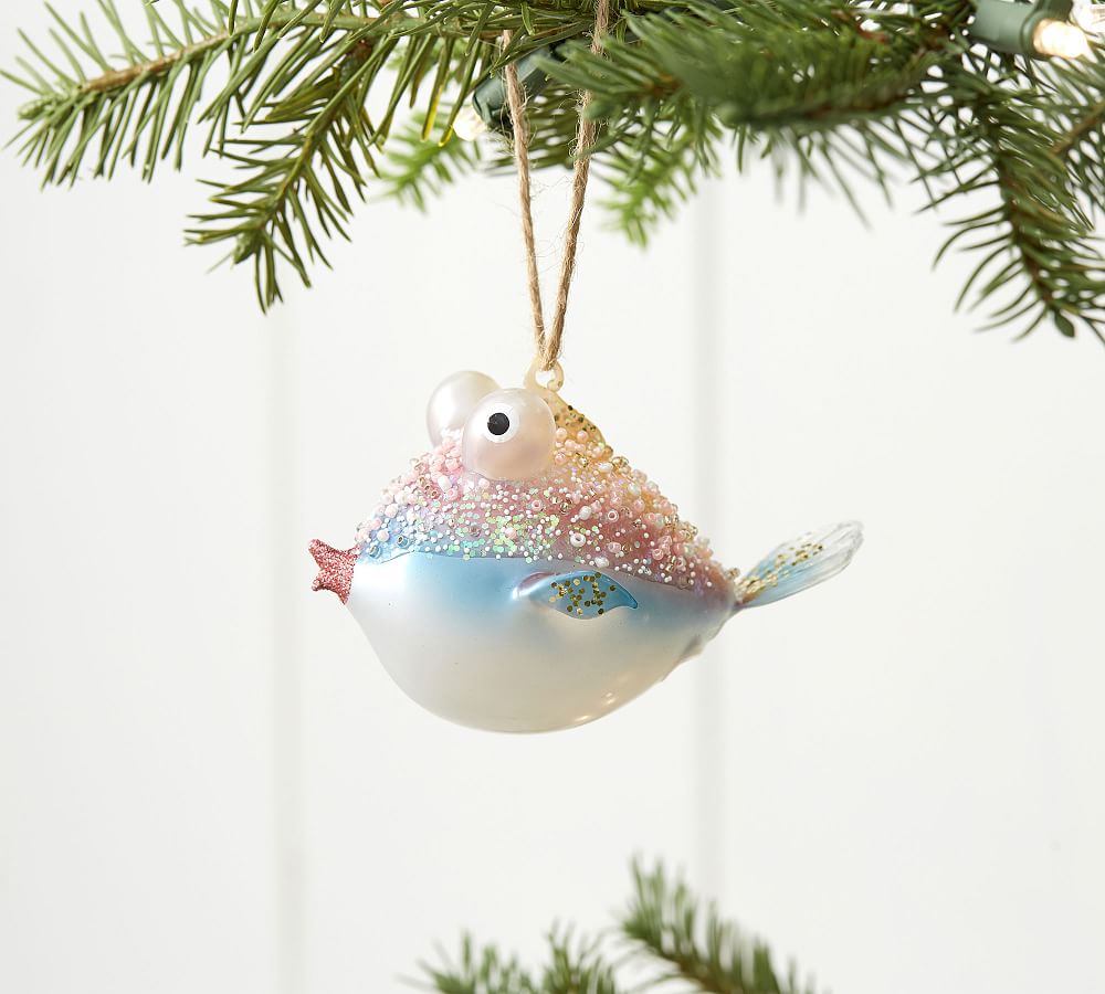 Embellished Blowfish Ornament | Pottery Barn