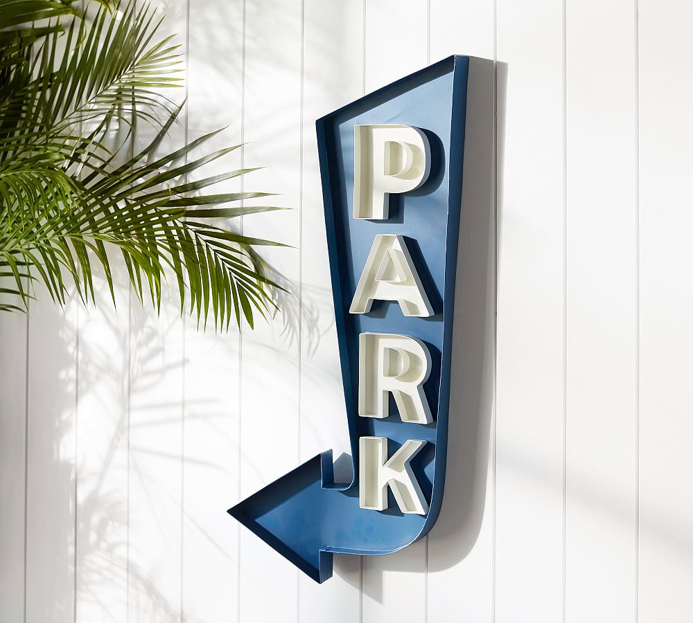 Park Painted Iron Wall Sign | Wall Decor | Pottery Barn
