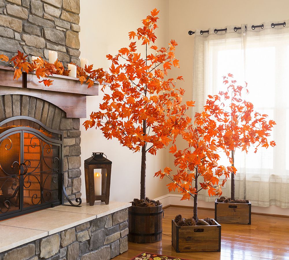 Lit Faux Maple Tree | Pottery Barn