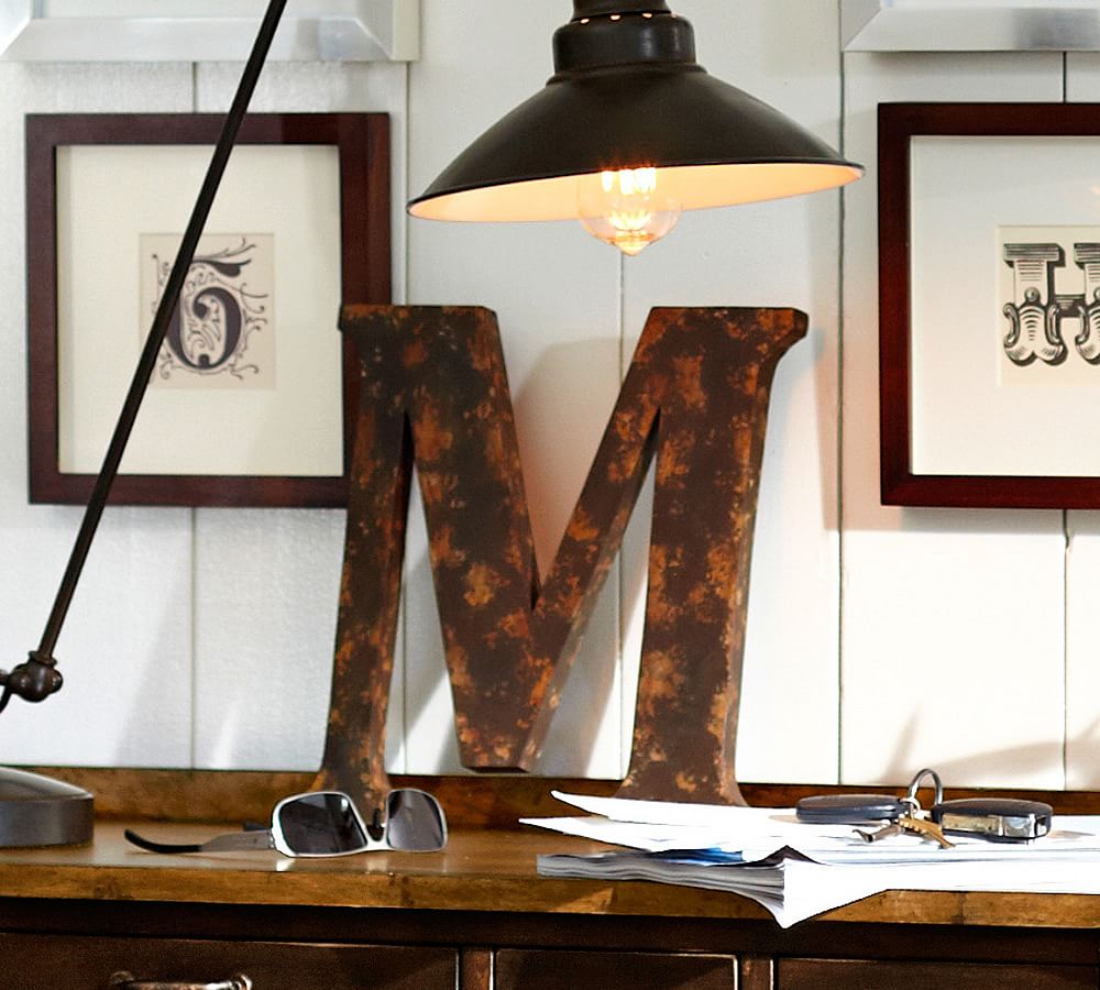 Rustic Metal Letters | Wall Decor | Pottery Barn