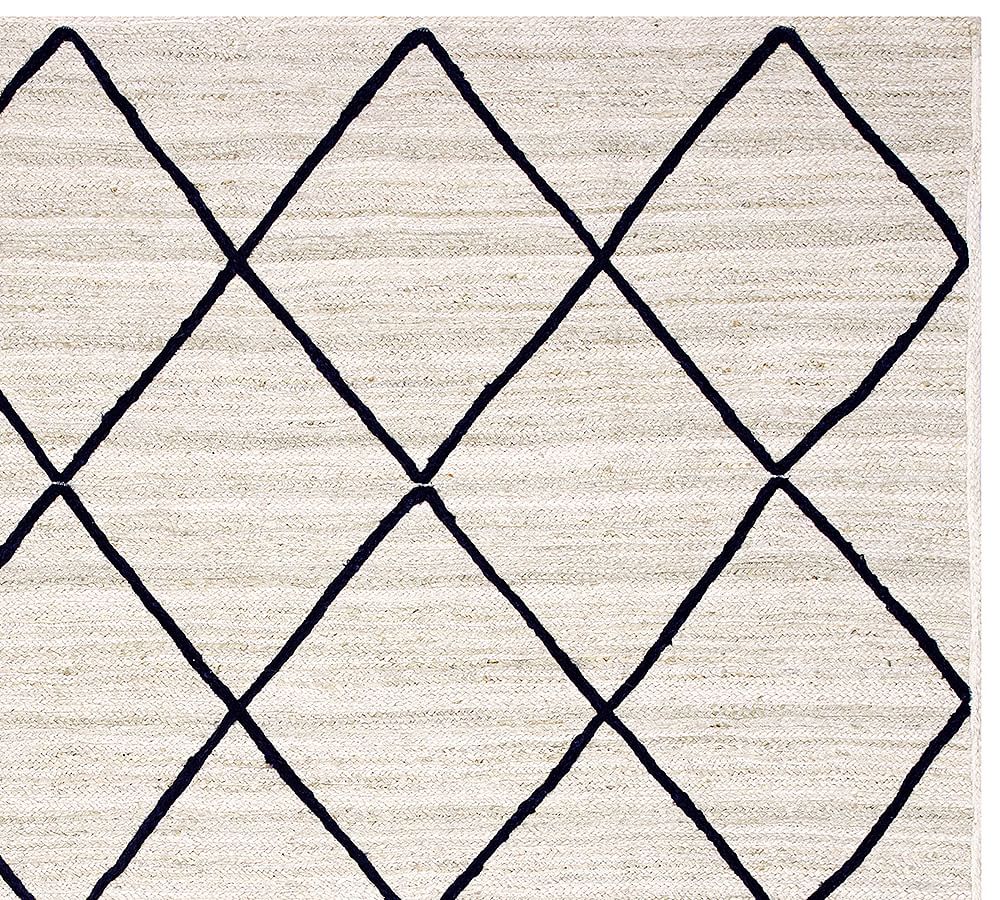 Jute Lattice Rug Swatch | Pottery Barn