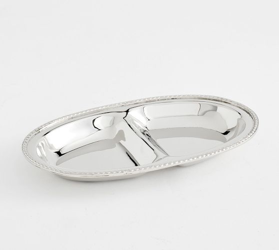 Heritage Silver Divided Platter | Pottery Barn