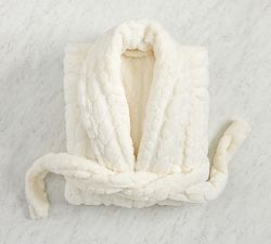 Cable Plush Robe | Pottery Barn