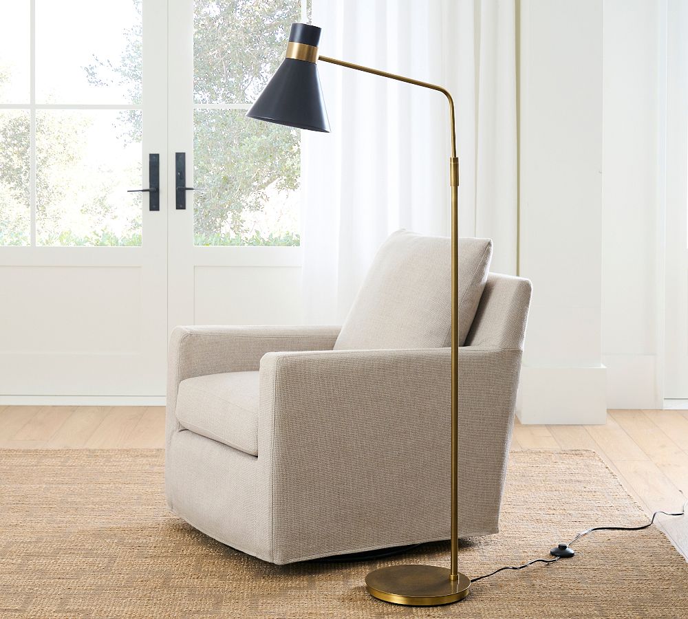 Maxwell Metal Task Floor Lamp | Pottery Barn