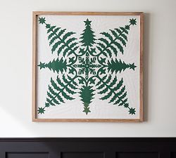 Eve Framed Snowflake Quilt | Pottery Barn