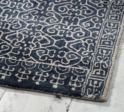 Indigo Luna Custom Tufted Rug | Patterned Rugs | Pottery Barn