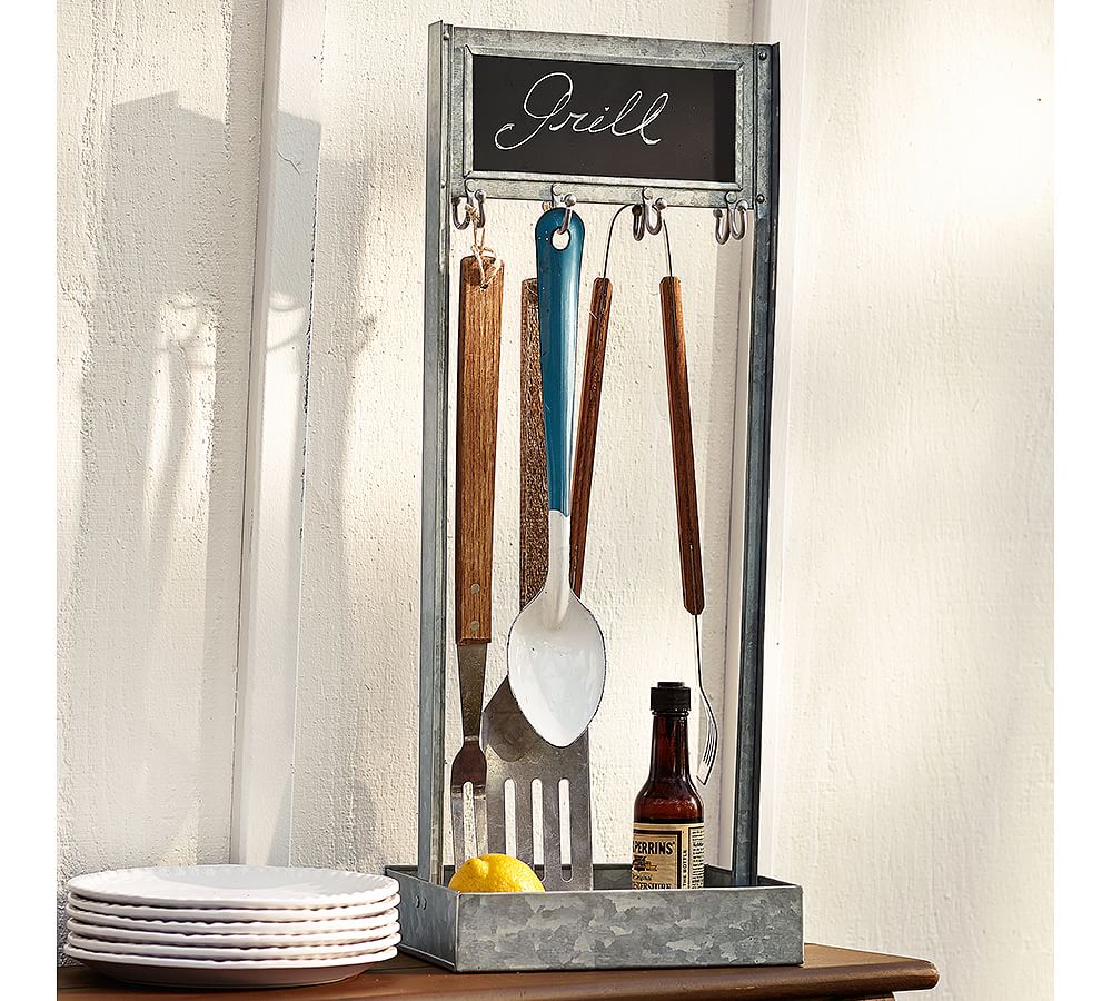 Galvanized Metal Standing Tool Storage Locker | Pottery Barn