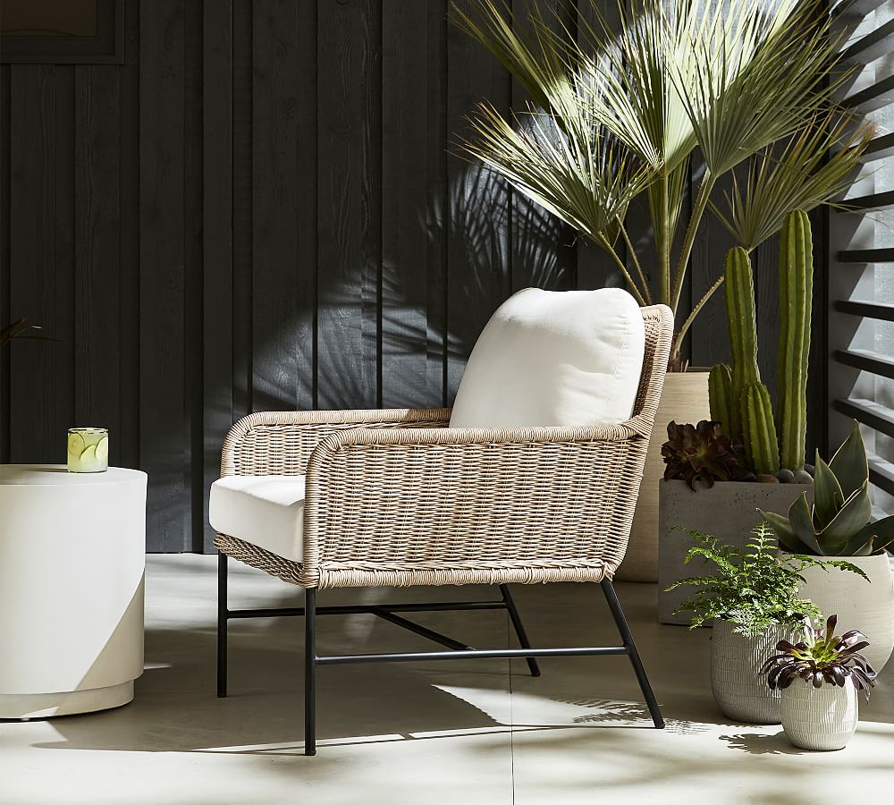 Tulum Outdoor Lounge Chair | Pottery Barn