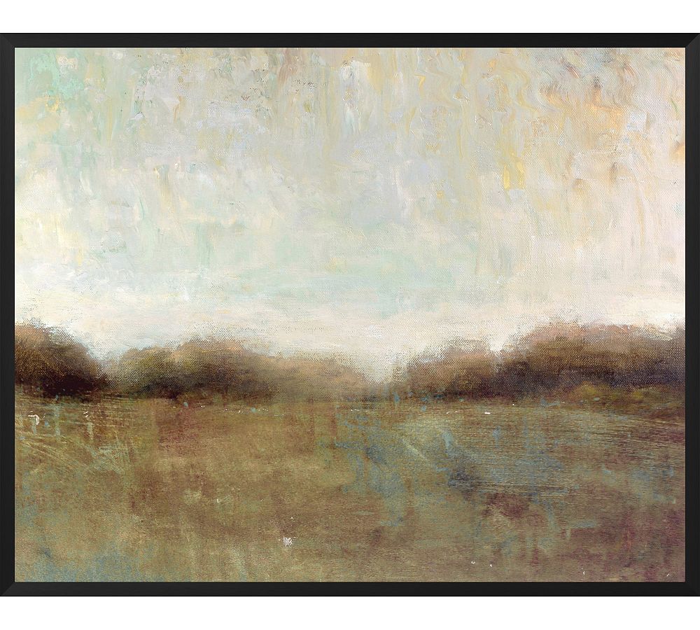 Distant Haze Framed Canvas | Pottery Barn