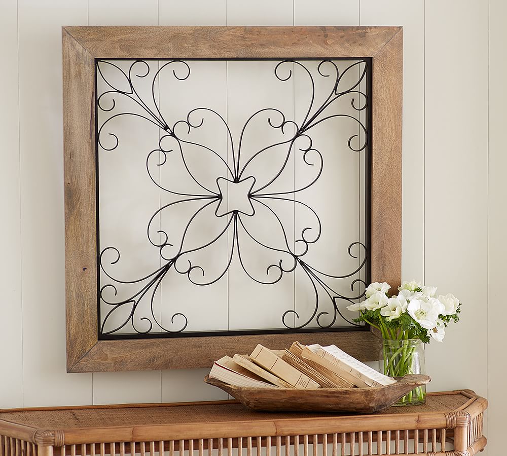 Iron Window Gate Wall Art | Wall Decor | Pottery Barn