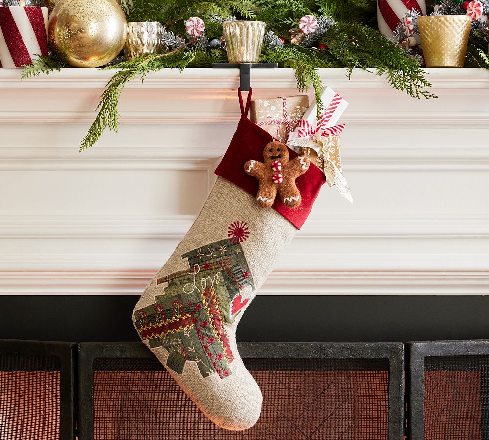 Dream Tree Quilted Stocking | Pottery Barn