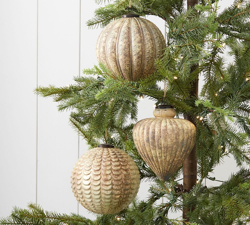 Oxidized Gold Ornament Collection | Pottery Barn