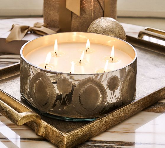 Vintage Wreath Candle | Pottery Barn