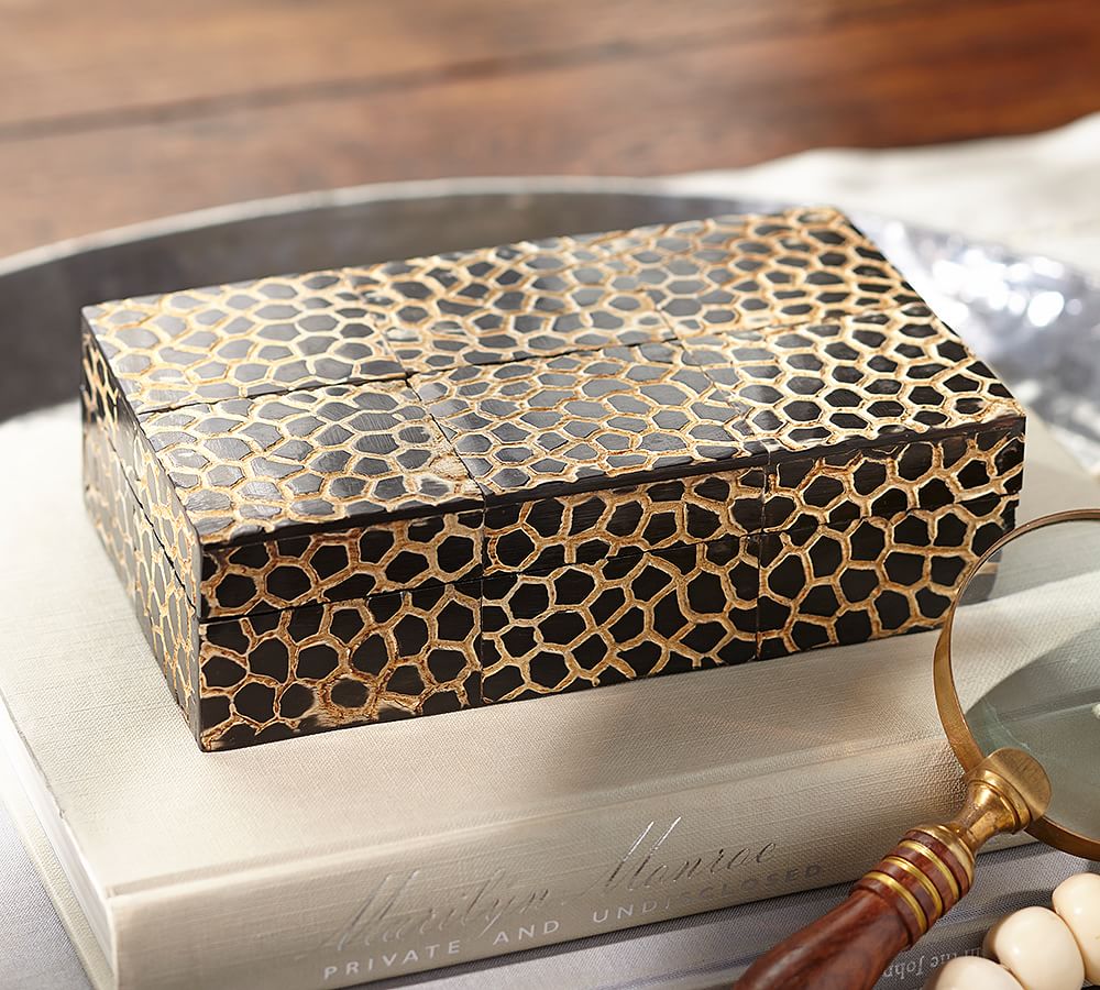 Giraffe Pattern Box | Pottery Barn