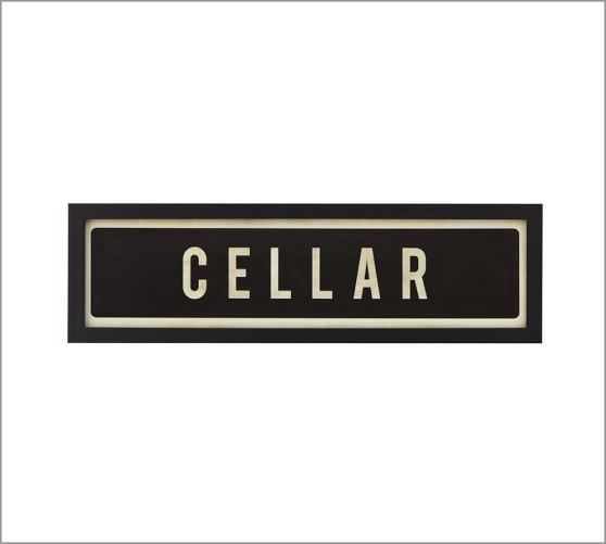 Framed Cellar Sign | Pottery Barn
