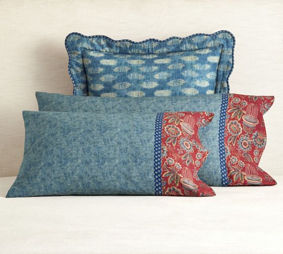 Bridget Handcrafted Reversible Quilted Sham | Pottery Barn