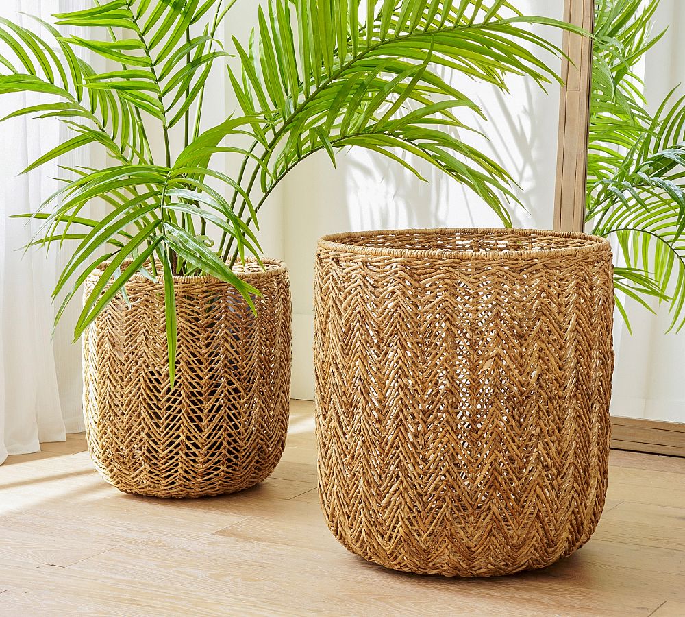 Millie Handwoven Tote Baskets | Pottery Barn