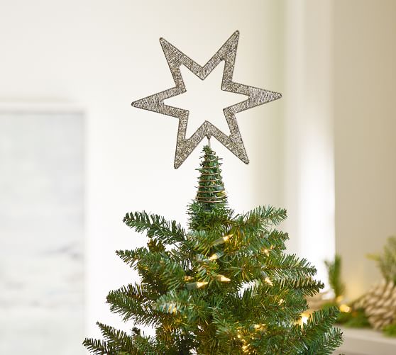 Beaded Star Tree Topper | Pottery Barn