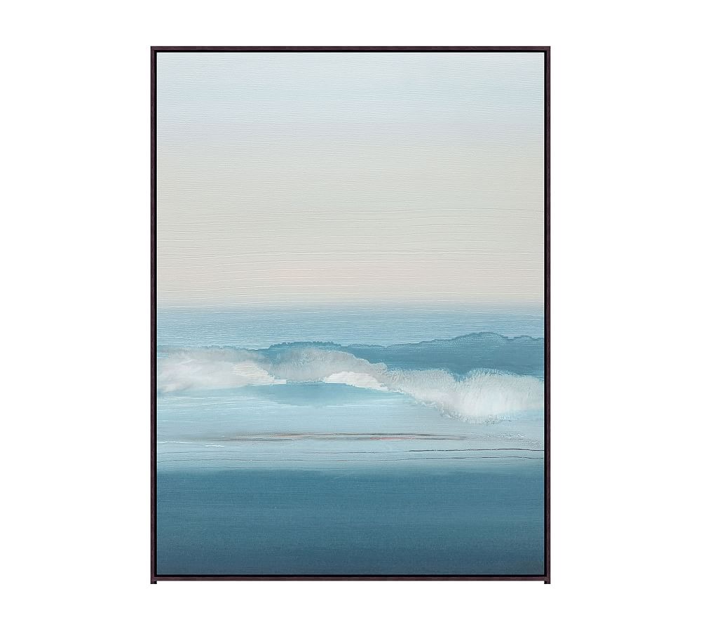 At the Edge Framed Canvas | Coastal Wall Art | Pottery Barn