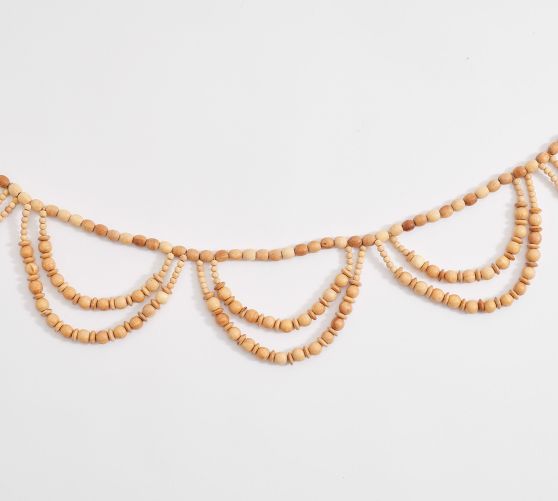 Wooden Beaded Garland | Pottery Barn