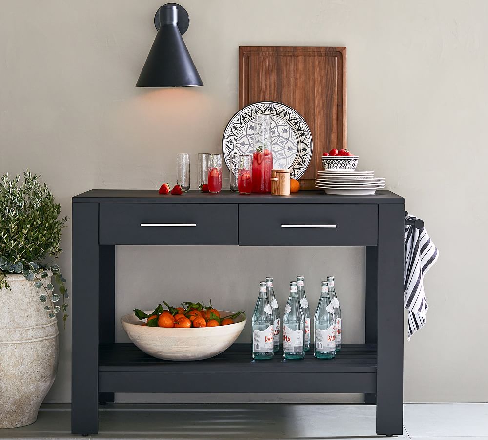 Malibu Metal Outdoor Kitchen Island (50") | Pottery Barn