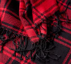 Jasper Plaid Throw Blanket | Pottery Barn