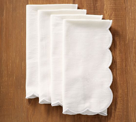 Scalloped Edge Napkin | Pottery Barn