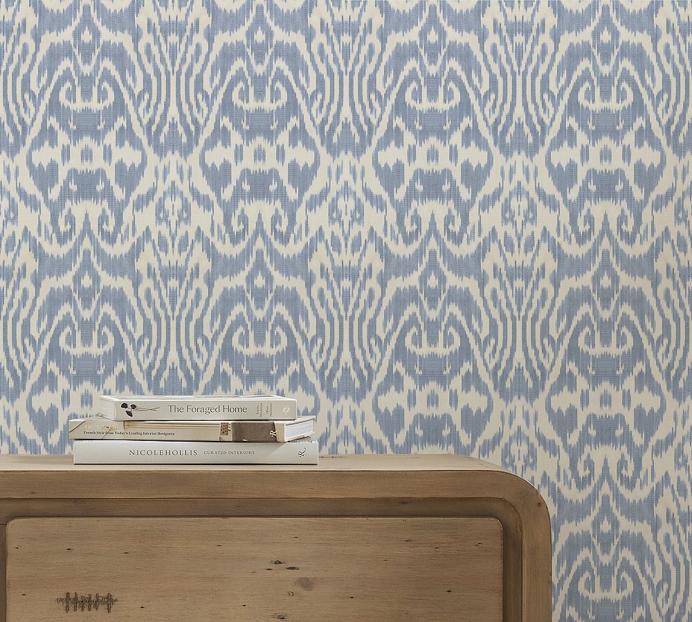 Ava Ikat Wallpaper | Pottery Barn
