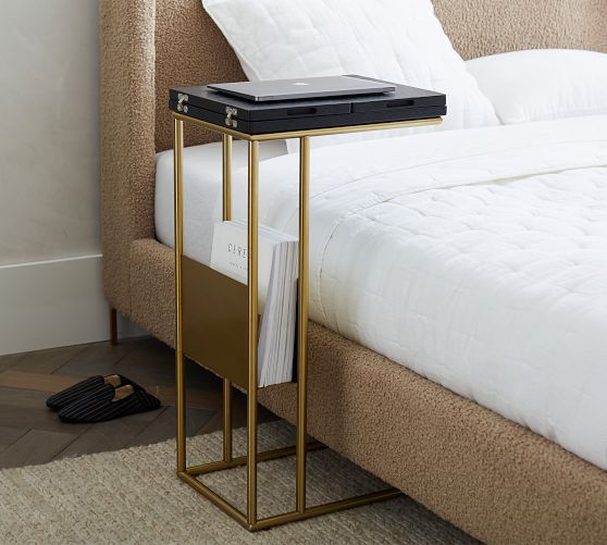 Garrett Flip Top C-Table Nightstand | Pottery Barn