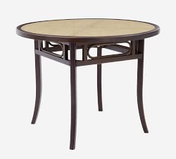 Elsinore Cane Round Dining Table | Pottery Barn