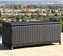 Clovis All-Weather Wicker Storage Bench | Pottery Barn