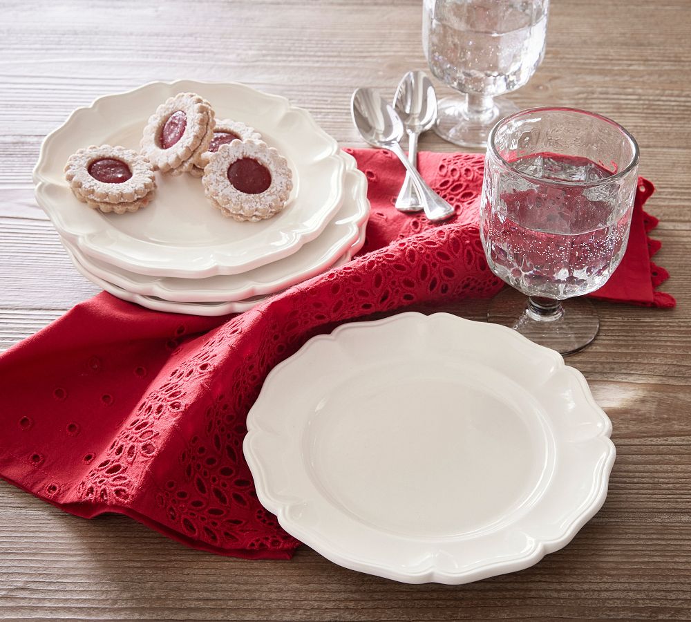 Heirloom Scalloped Bread Plates | Pottery Barn