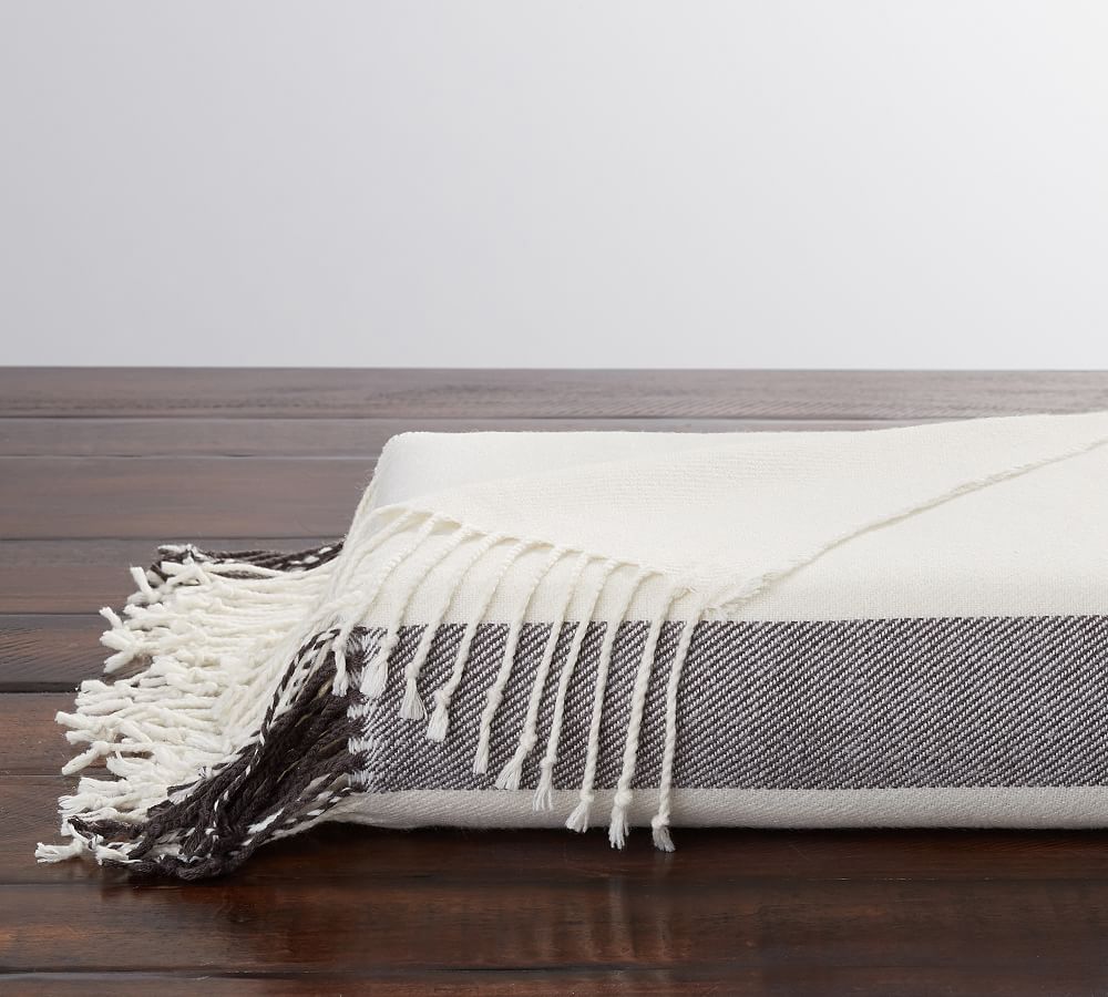 Windowpane Throw Blanket | Pottery Barn