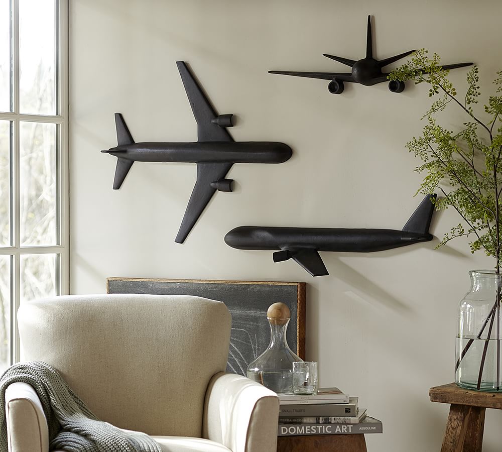 Cast Plane Set of 3 | Wall Art | Pottery Barn