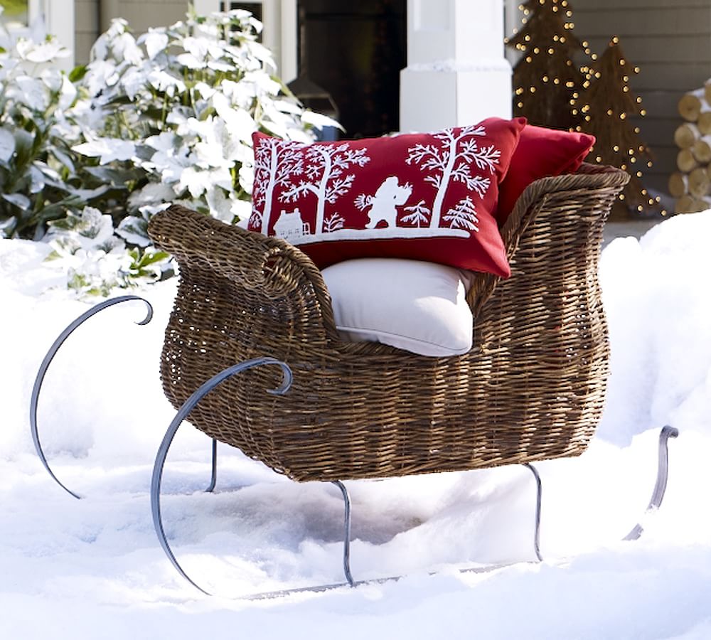 Rattan Sleigh | Pottery Barn