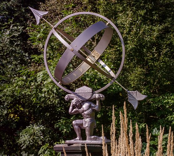Atlas Armillary Sundial - Brass | Pottery Barn