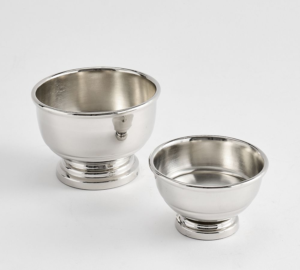 Heritage Silver Nesting Dip Bowl | Pottery Barn