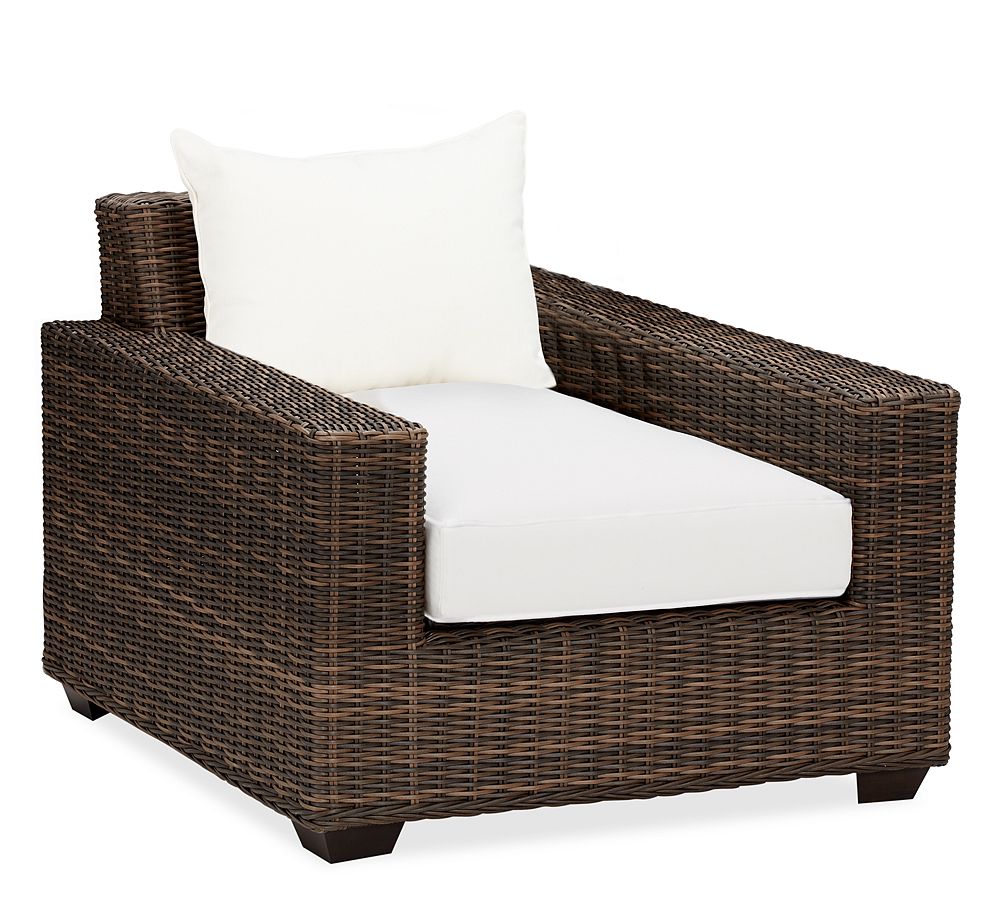 Open Box: Torrey All-Weather Wicker Square Arm Lounge Chair with ...